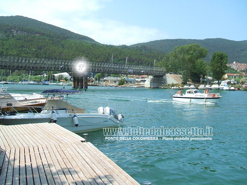 PONTE DELLA COLOMBIERA - Profilo dal fiume Magra al 15-07-2012